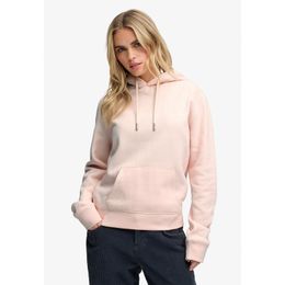 Superdry Damen Kapuzensweatshirt &raquo;SIGNATURE EMB HOOD&laquo;, Baumwollmischung, relaxed fit rosa L