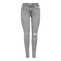 Only Damen Only Skinny-fit-Jeans &raquo;ONLPOWER LIFE MID PUSH&laquo; Baumwollmischung, skinny fit, regular waist grau L (40), L&auml;nge 30