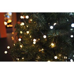 Konstsmide LED-Lichterkette &raquo;Weihnachtsdeko aussen&laquo; 160 Stk.-flammig LED Globelichterkette, runde Dioden, 160 warm wei&szlig;e Dioden schwarz Dioden 160 Stk