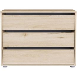 Demeyere Group Schubkastenkommode beige Spanplatte B/H/T: 80cm x 58,1cm x 39,6cm