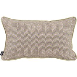 HOCK Dekokissen &raquo;Harry Leola&laquo; im Zick-Zack-Design, Kissenh&uuml;lle mit F&uuml;llung, 1 St&uuml;ck gr&uuml;n Baumwolle, Polyester B/L: 30cm x 50cm, 1 Stk.