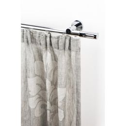 Garesa Gardinenstange &raquo;EASY&laquo; &Oslash; 20 mm 1 l&auml;ufig-l&auml;ufig Wunschma&szlig;l&auml;nge grau Aluminium B/L: 67cm x 230cm &Oslash; 20mm, 1 Stk., 1 l&auml;ufig