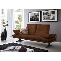W.Schillig 2-Sitzer &raquo;broadway, Designsofa mit tollem Sitzkomfort, Breite 216cm&laquo; Sitztiefenverstellung, Kopfteil- & Seitenteilverstellung, Breite 216cm