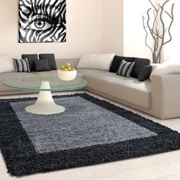Ayyildiz Teppiche Hochflor-Teppich &raquo;Life Shaggy 1503&laquo; rechteckig 30 mm H&ouml;he als L&auml;ufer und in rund erh&auml;ltlich, Shaggy, Langflor, Wohnzimmer grau Kunstfaser B : 200cm 1 