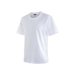 Maier Sports Herren T-Shirt "Walter", wei&szlig;, Gr. XL, 100% Polyester, Shirts, Herren Kurzarmshirt, leichtes Sommer Funktionsshirt, Rundhals, Reg Fit
