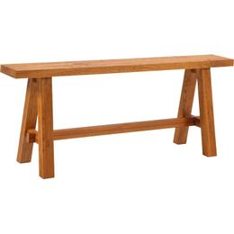 Hasena Bank &raquo;Vecio&laquo; braun Massivholz B/H/T: 110cm x 45cm x 27cm, gleichschenklig