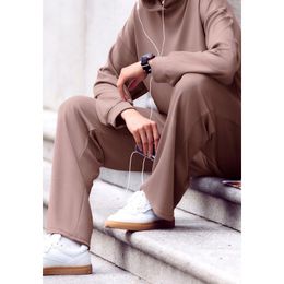 Copenhagen Studios Damen Loungehose extra softes Material braun 32/34, N-Gr