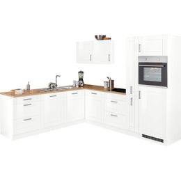 KOCHSTATION Winkelk&uuml;che &raquo;KS-Tinnum&laquo; ohne E-Ger&auml;te, Stellbreite 240/270 cm wei&szlig; B/H/T: 240cm x 270cm