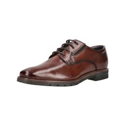 Bugatti Herren Schn&uuml;rschuh "Bugatti Businessschuhe Glattleder", Gr. 44cognac, Glattleder, Schuhe