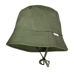 MaxiMo Jungen Fischerhut, gr&uuml;n, Gr. 45, unifarben, Popeline, Baumwolle, H&uuml;te, sch&uuml;tzt vor UV, mit Bindeband, bequem, basic, Baumwolle