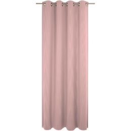 Adam Vorhang &raquo;Uni Collection&laquo; &Ouml;sen 1 Stk. tlg. Blickdichter aus 100% Bio-Baumwolle rosa Baumwolle (Bio-Baumwolle) 285cm, &Ouml;sen, 142cm
