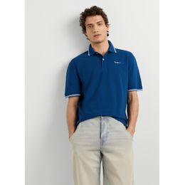 Pepe Jeans Herren Poloshirt "MATTHEW"ink blau, Gr. XXL, unifarben mit Farbeins&auml;tzen, Piqu&eacute;, Obermaterial: 100% Baumwolle, Shirts, aus Baumwoll-Piqu&eacute;