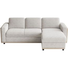 Sit & More sit&more Ecksofa &raquo;Cordoba&laquo; wahlweise mit Schlaffunktion und Bettkasten oder Stauraum 100% Polyester B/H/T: 236cm x 85cm x 161cm, Chenille, Recamiere 