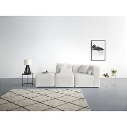 Home Affaire 3-Sitzer &raquo;Sundstrup&laquo; Modulserie, individuelle Zusammenstellung beige 93% Polyester, 6% Acryl, 1% Baumwolle B/H/T: 233cm x 76,5cm x 93cm, 
