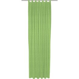 WIRTH Vorhang &raquo;Trondheim B&laquo; Schlaufen 1 Stk. tlg. nach Ma&szlig; gr&uuml;n Polyacryl 395cm, Schlaufen, 132cm