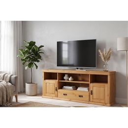 OTTO home Lowboard &raquo;Konrad TV-Board, TV-Kommode&laquo; Breite 169 cm, H&ouml;he 67 cm, Metallgriffe, Kabeldurchf&uuml;hrung beige B/H/T: 169cm x 67cm x 37cm, 1 Stk., 