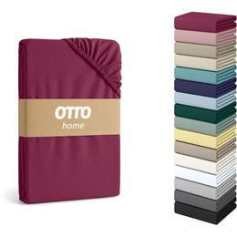 OTTO home Spannbettlaken &raquo;Physalis Topper COMFORT&laquo; bis 10 cm H&ouml;he, Bettlaken, Laken, in Comfort & Premium Qualit&auml;t rot Jersey, Obermaterial: 100% 