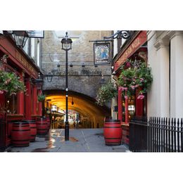 papermoon Fototapete &raquo;LONDON PARIS VINTAGE BAR&laquo; bunt Vlies B/L: 2,5m x 1,86m, Bahnen: 5 Stk.