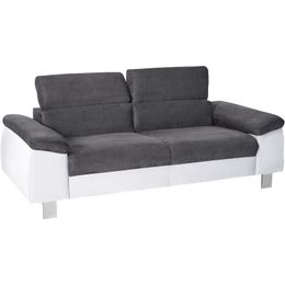COTTA 3-Sitzer &raquo;Komaris, B: 193 cm&laquo; mit Kopfteilverstellung Microfaser PRIMABELLE (100% Polyester);Kunstleder SOFTLUX;Feinstruktur (100% Polyester);
