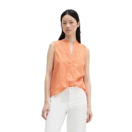 Marc O'Polo Marc O'polo Damen Marc O'Polo Blusentop loose aus bedrucktem Baumwoll-Voile orange 34