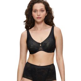 Triumph Minimizer-BH &raquo;Wild Rose Sensation&laquo; verkleinert die Brust optisch um eine Cup-Gr&ouml;&szlig;e schwarz 70, Cup E Minimizer-BH