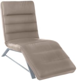 W.Schillig Relaxliege &raquo;daily dreams&laquo; Funktionsliege wahlweise mit Motor, Gestell matt, Breite 65 cm braun Longlife Xtra-Leder Z59: Glattleder mit 