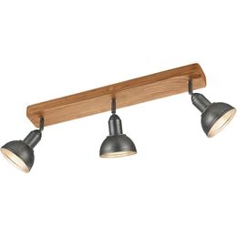 Trio Leuchten Deckenleuchte &raquo;Delhi&laquo; E14 Deckenlampe grau 3, H: 20,5cm