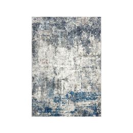 Kayoom Teppich &raquo;Elegantica 328&laquo; rechteckig 12 mm H&ouml;he Kurzflor, Modernes Muster, Fu&szlig;bodenheizungsgeeignet, Wohnzimmer blau Polyester B : 120cm 1 Stk., 12mm, 