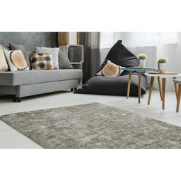 Kayoom Teppich &raquo;Etna 110&laquo; rechteckig 10 mm H&ouml;he Maschinell getufteter Teppich, hervorragende Qualit&auml;t, aktuelle Farben gr&uuml;n Polyester B : 80cm 1 Stk., 10mm, 