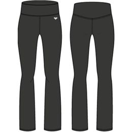 Roxy Damen Leggings "HEART INTO IT BOOT LEG", schwarz, Gr. XL, Obermaterial: 75% Polyester, 25% Elasthan, Hosen, Leggings f&uuml;r Sportmode, aus