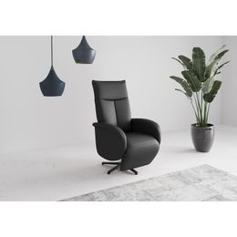 Sit & More sit&more TV-Sessel &raquo;Juma, inkl. Drehfunktion & Kopfteilverstellung&laquo; H&ouml;he Armlehne 66 cm, wahlweise mit Aufstehhilfe, 2 Motoren und Akku schwarz Leder,