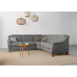 OTTO home Ecksofa &raquo;Caldera L-Form&laquo; Federkern, optional Kopfteilverstellung, Schlaffunktion & Bettkasten grau 98% Polyester 2% Polyamid B/H/T: 270cm x 