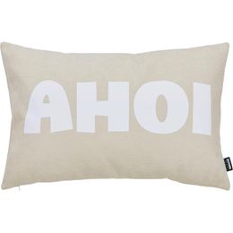done. Dekokissen &raquo;AHOI&laquo; Extra weiche Haptik beige Polyester B/L: 40cm x 60cm, 1 Stk.