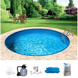 my POOL BWT Rundpool &raquo;HOLIDAY&laquo; H&ouml;he 150 cm, in versch. Gr&ouml;&szlig;en verf&uuml;gbar wei&szlig; &Oslash;/B/H/L: 600cm x Breite x H&ouml;he 150cm x L&auml;nge, 40.000 l