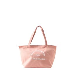 K by KARL LAGERFELD Karl Lagerfeld Shopper 'Rue St-Guillaume' Damen Gr&ouml;&szlig;e One Size rosa / wei&szlig;