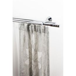 Garesa Gardinenstange &raquo;EASY&laquo; &Oslash; 20 mm 2 l&auml;ufig-l&auml;ufig Wunschma&szlig;l&auml;nge grau Aluminium B/L: 67cm x 570cm &Oslash; 20mm, 1 Stk., 2 l&auml;ufig