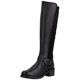Remonte Damen Stiefel "Remonte Stiefel Leder/Textil", Gr. 39, schwarz, Leder, Textil, Schuhe