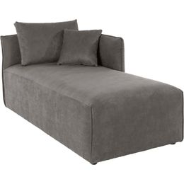 OTTO home Ottomane &raquo;N&ouml;re&laquo; Modul - zum Zusammenstellen; in vielen Bezugsqualit&auml;ten und Farben grau Samtoptik (100% Polyester);Struktur (100% 