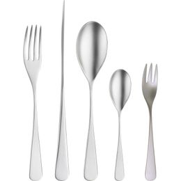 Pinti Inox PINTINOX Besteck-Set &raquo;Audrey Mystique&laquo; Optik sandgestrahlt, Made in Italy silber Edelstahl 18/10 30 Stk.
