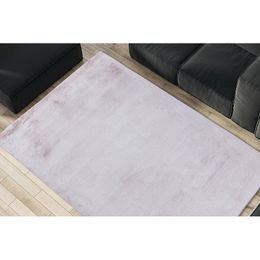 Kayoom Teppich &raquo;Raika 125&laquo; rechteckig 38 mm H&ouml;he Weiche Haptik, passend f&uuml;r jeden Wohnraum, aktuelle Farben rosa Polyester B : 120cm 1 Stk., 38mm, L: 170cm