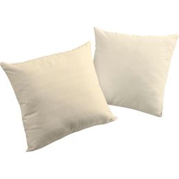 Adam Dekokissen &raquo;Urban Cactus&laquo; zertifizierter Bio-Baumwolle, Wendekissenh&uuml;lle ohne F&uuml;llung, 1 St&uuml;ck beige Baumwolle B/L: 50cm x 50cm, 1 Stk.