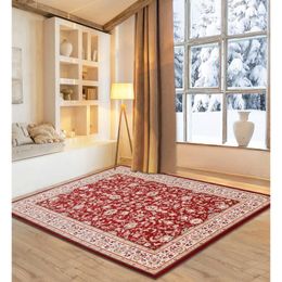 OTTO home Wollteppich &raquo;Oriental D2&laquo; rechteckig 10 mm H&ouml;he reine Wolle, Orient-Optik, Wohnzimmer rot Schurwolle B : 50cm 1 Stk., 10mm, L: 80cm