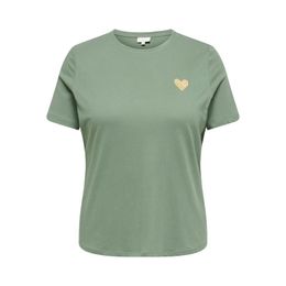 Only Carmakoma Damen Only CARMAKOMA T-Shirt &raquo;CARKITA LIFE S/S LOGO TOP JRS NOOS&laquo; Baumwolle, regular fit M