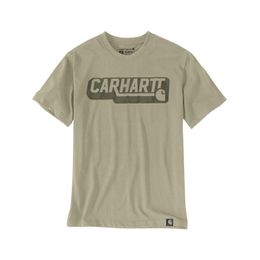 Carhartt Herren T-Shirt "Camo Logo", beige, Gr. M, Obermaterial: 60% Baumwolle CO. 40% Polyester PES., Shirts