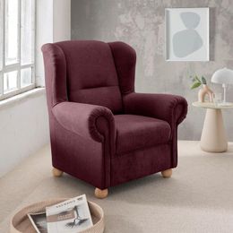Home Affaire Ohrensessel &raquo;Torello Relaxsessel, toller Sitzkomfort, Breite 92cm, hohe R&uuml;ckenlehne&laquo; 1 Stk. tlg. braun 100% Polyester Microfaser, B/H/T: 