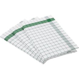 Ross Geschirrtuch &raquo;Exclusiv&laquo; Karofond, 50% Baumwolle, 50% Leinen, 50x70 cm gr&uuml;n 50% Baumwolle, 50% Leinen 3 Stk., 50 % Baumwolle 50 % Leinen