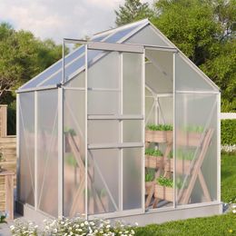 Vitavia Gew&auml;chshaus &raquo;Luna 2500&laquo; silber B/H/T: 195cm x 197cm x 131cm