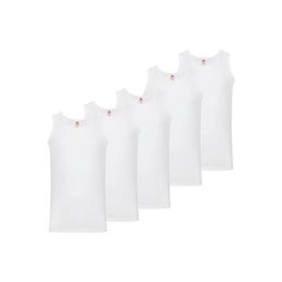 Fruit of the Loom Herren Fruit of the Loom Tanktop Packung, 5 Stk. aus reiner Baumwolle, Rundhals wei&szlig; XL