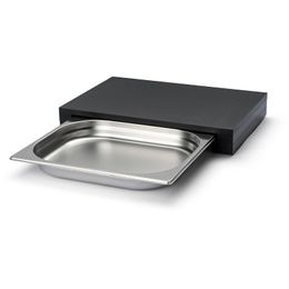 CONTINENTA Schneidebrett &raquo;Duracore&laquo; mit Schublade schwarz Zellulosefaser B/H/L: 27cm x 5cm x 39cm