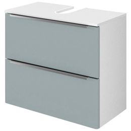 Welltime Waschbeckenunterschrank &raquo;Matera&laquo; Breite 60 cm, mit matten MDF-Fronten und Softclose-Funktion gr&uuml;n Holzwerkstoff, MDF wei&szlig;, B/H/T: 60cm x 55cm